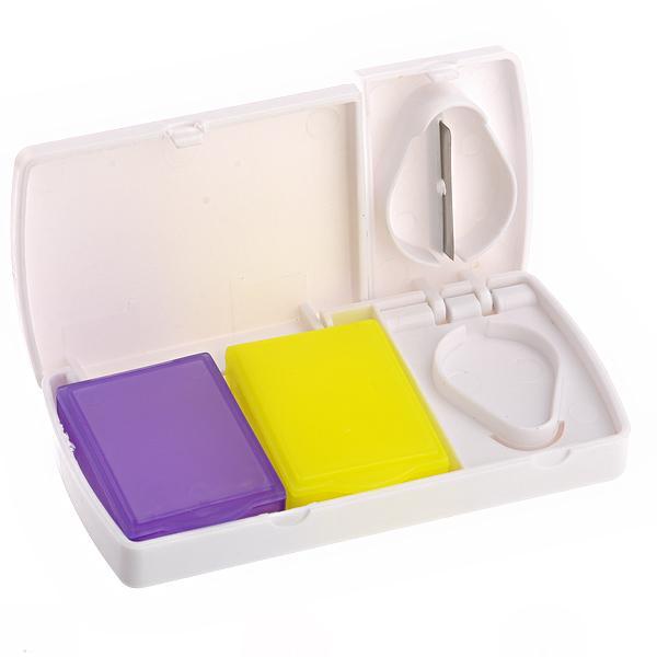 Divided Medicine Box . Pill Boxes Portable White - TikTok Shop Singapore
