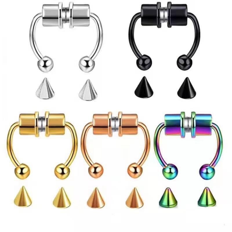 Magnetic Separator Nose Ring Stainless Steel Nose Ring Horseshoe ...