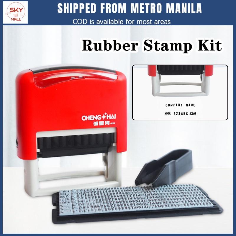 Custom Rubber Stamp Kit DIY Printed Stamp Custom Mini Stamp - TikTok ...