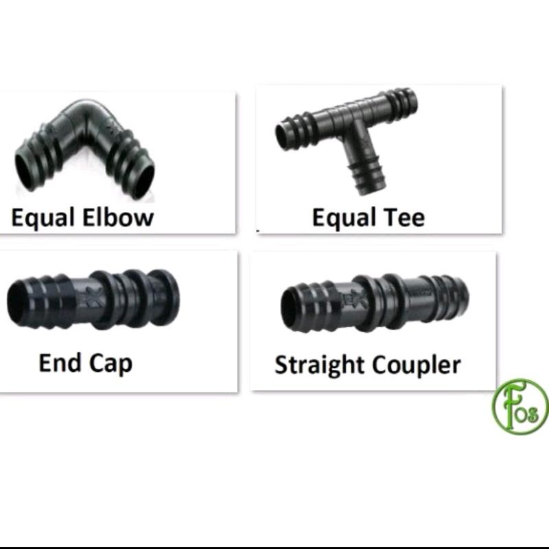 LDPE Fitting 16mm, 20mm Straight Coupler, Equal Tee, Equal Elbow - TikTok Shop Malaysia