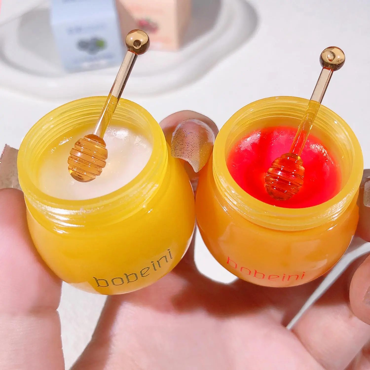 Honeypot Lip Mask, Honey Jar Design Moisturizing Lip Mask, Honey Lip ...
