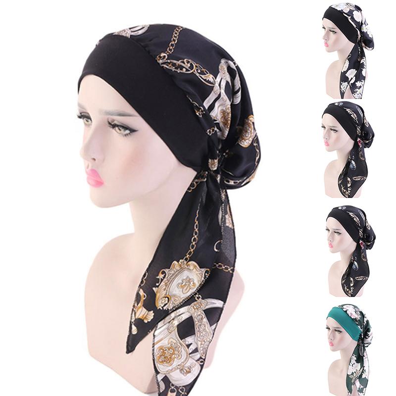 Turban Muslimah, untuk Wanita, Topi Kemei Kanser, Topi Cetakan - TikTok ...