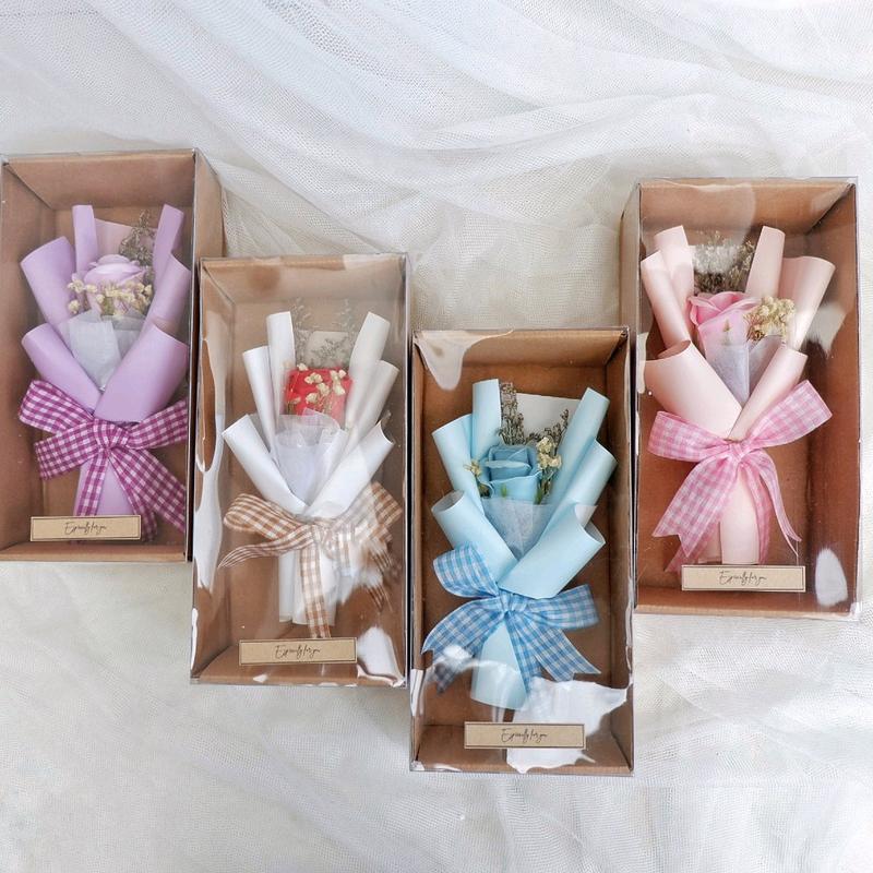 gift box flower bouquet (free kartu ucapan) - buket bunga dalam - Shop ...