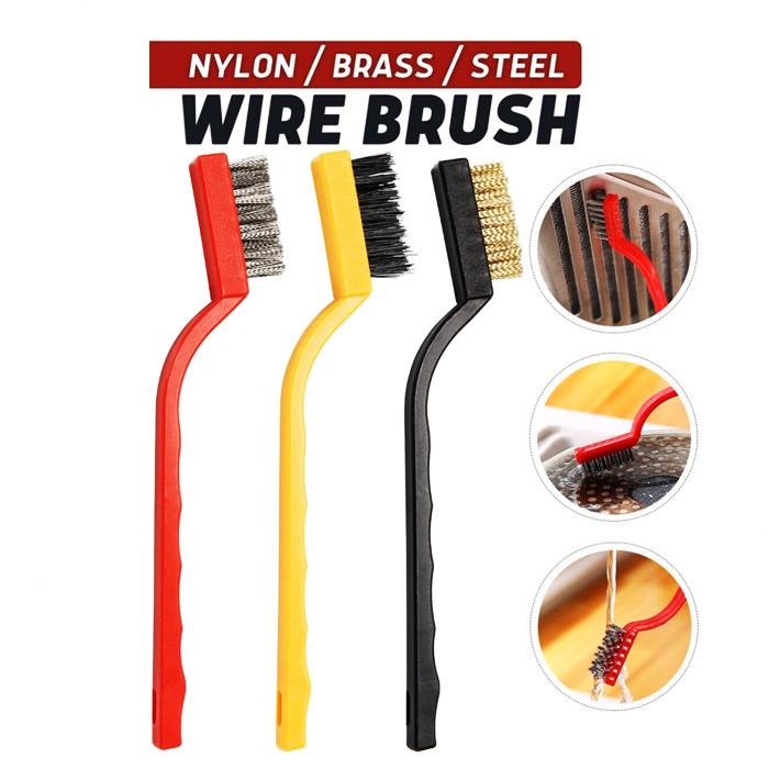 3pcs Gas Stove Wire Clean Brush Set Handy Wire Brush Set wit - TikTok ...