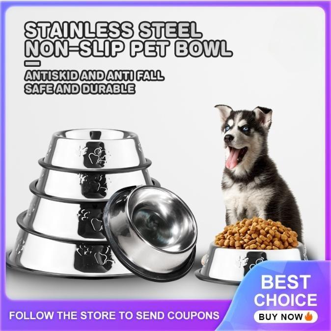 Pet Bowl Dog Bowl Dog Food Bowl Stainless - TikTok Shop Philippines