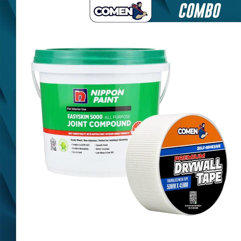 NIPPON PAINT Easyskim 5000 All Purpose Joint Compound 5KG Wall - TikTok ...