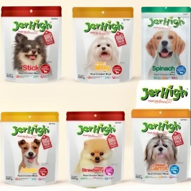 Jerhigh Stick ขนมสุนัข เจอร์ไฮ ถุงใหญ่ ขนาด 400 กรัม - TikTok Shop Thailand