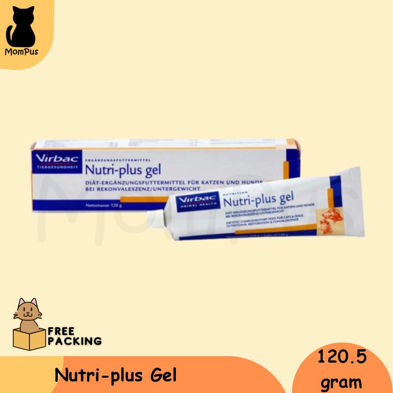 Virbac Nutri Plus Gel 120.5gr Vitamin Penambah Energi Gemuk KUCING ...