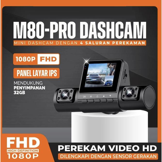 Smartcom Kamera Dashcam Mobil M80 PRO Wifi 1080P 4 inch Dash - Shop ...