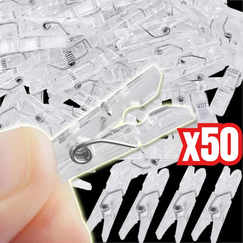 Klip Foto Mini Plastik, 50PCS, Klip Musim Bunga Kertas Gamba - TikTok ...