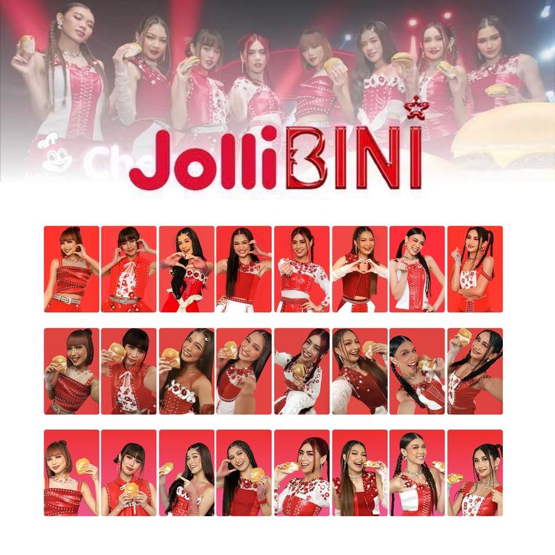 Bini x Jollibee PhotoCard Jhoanna Aiah Colet Maloi Gwen Stacey Mikha ...