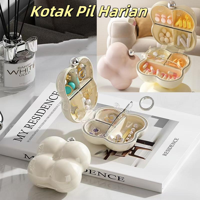 Vinnatsu Kotak Obat Travel Case Jewel Daily Pill Box Penyimpanan Obat ...