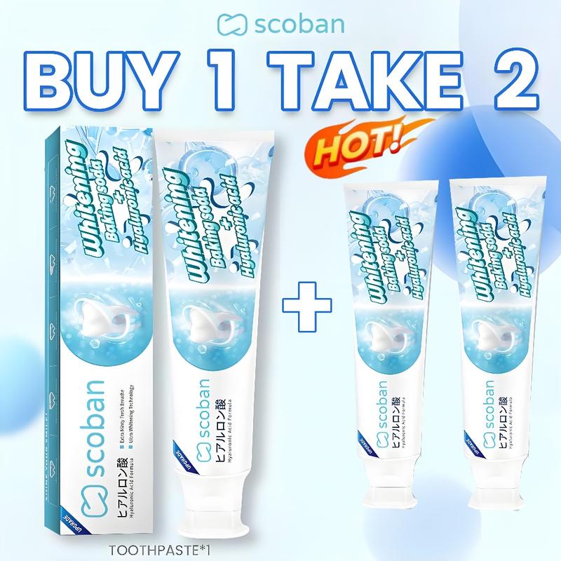 Buy 1 Get 2 Scoban Whitening Toothpaste Japan Hyaluronic Aci - TikTok ...