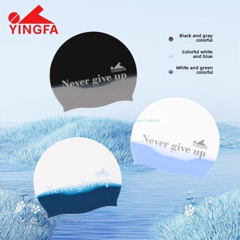 Yingfa Durable Silicone Swimming Cap Gradient Color Professional ...
