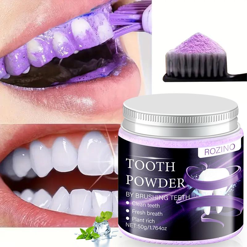ROZINO Tooth Powder - Natural Oral Care for Clean Teeth & Fresh Breath ...