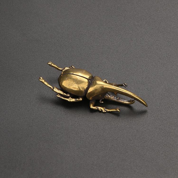 Solid Brass Simulation Insect Small Sculpture Creative Japanese ...
