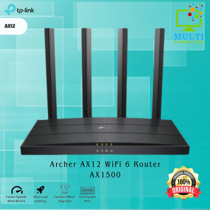 TP-Link Archer AX12 WiFi 6 Router AX1500 tp link router archer - Shop ...