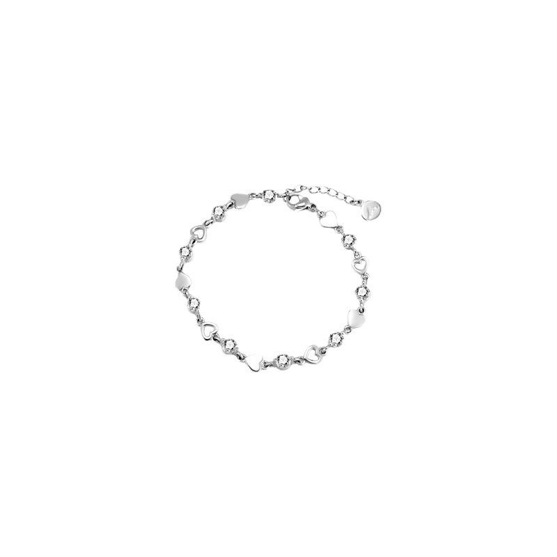 Bracelet Women Simple Heart Shaped Bracelet - TikTok Shop Singapore
