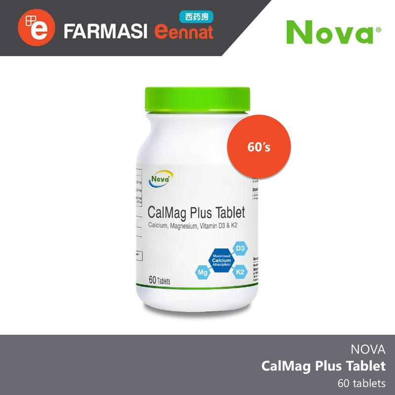 [Eennat Pharmacy] Nova CalMag Plus Tablets (60's) - TikTok Shop Malaysia