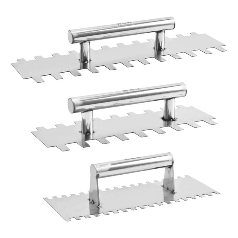 Steel Plastering Trowel Notched Spreader with Teeth Finishin - TikTok ...