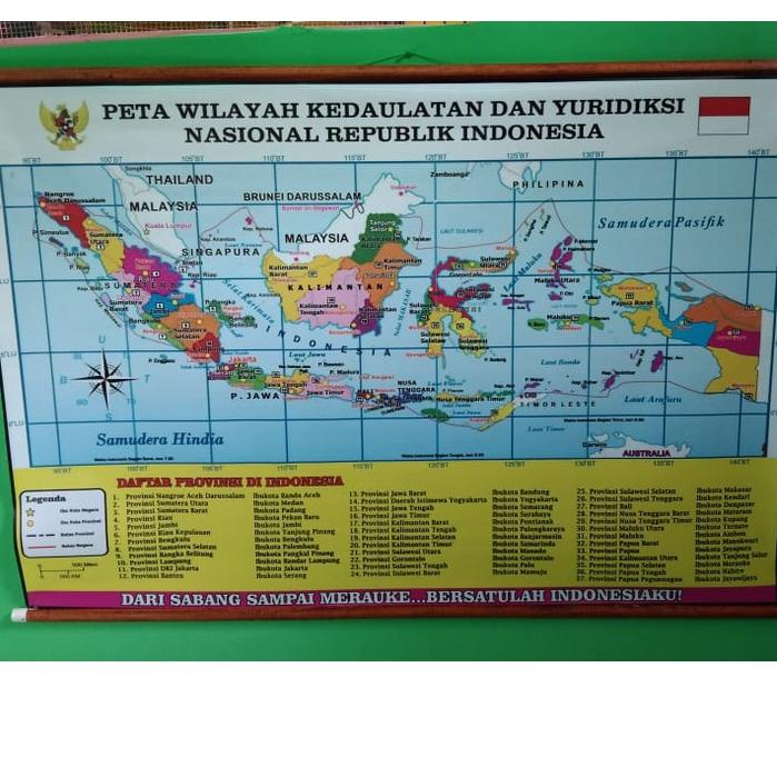 Peta Gulung Peta Dunia Peta indonesia Peta Provinsi Ukuran 80x120cm ...