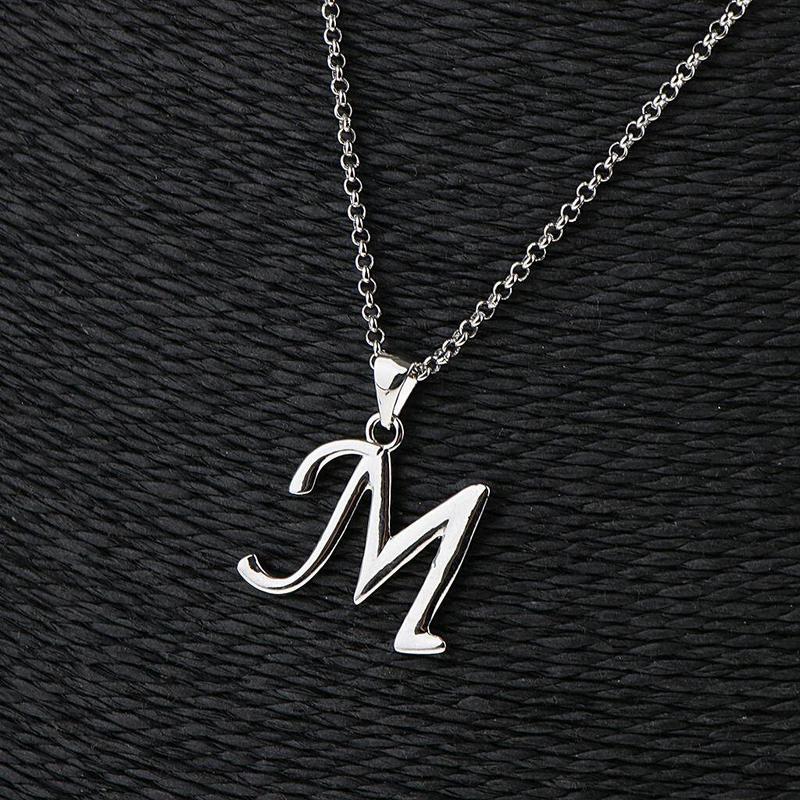 Kalung Loket Huruf Awal Huruf A-Z, Barang Kemas Rantai, Fesyen ...