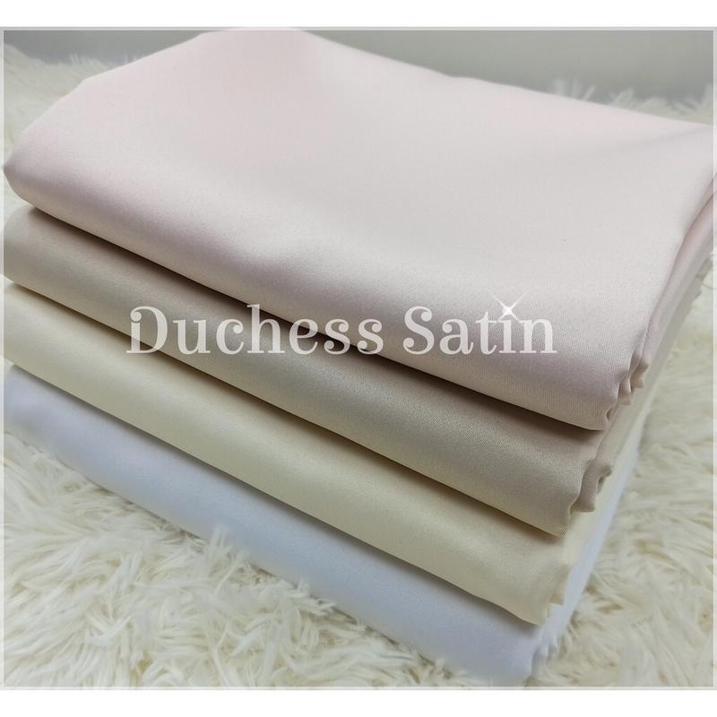 [HOT SELLING] KAIN SATIN BRIDAL DUCHESS FABRIC PREMIUM (METER) - TikTok ...