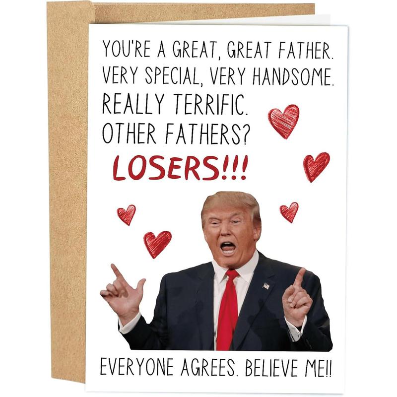 Funny Trump Birthday Card for Father, Donald Trump Talking Birthday ...