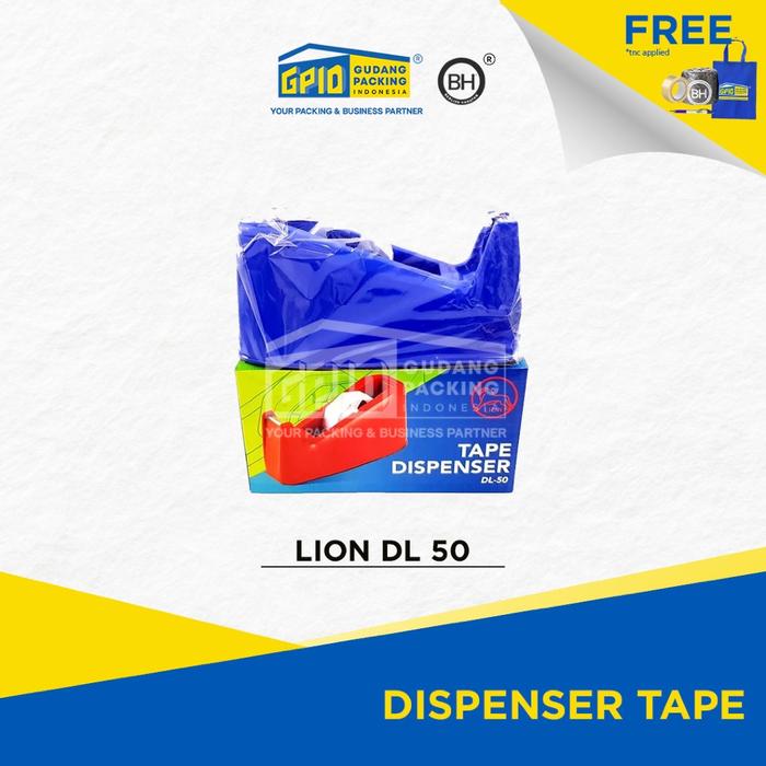 Jual LION - DL 50 Tape Dispenser / Tape Cutter 1" inch - Jakarta Barat ...