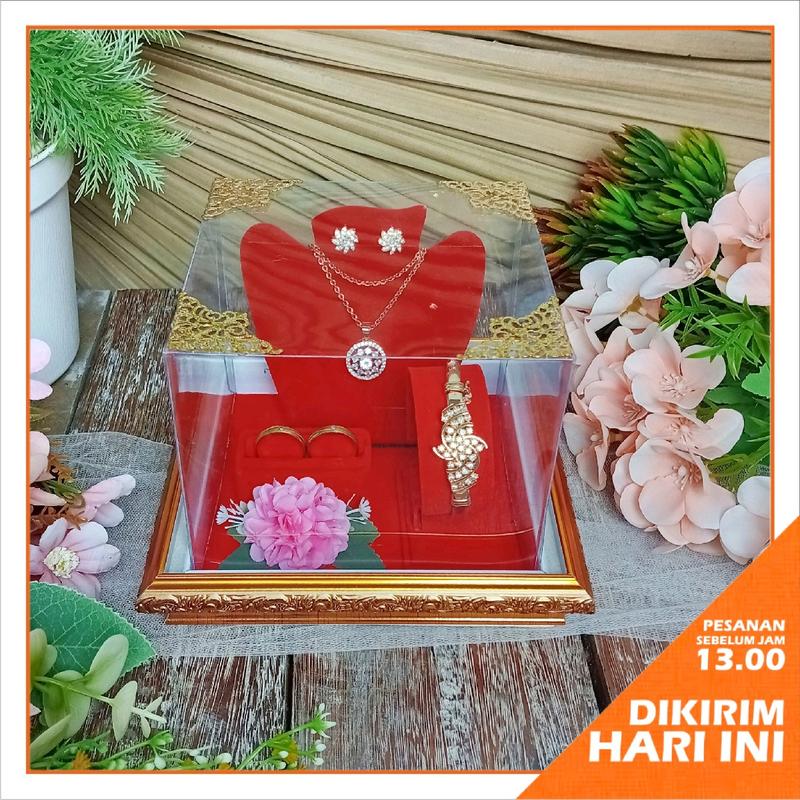 Kotak Frame Tempat Perhiasan Cincin, Gelang, Kalung dan Anting - Shop ...