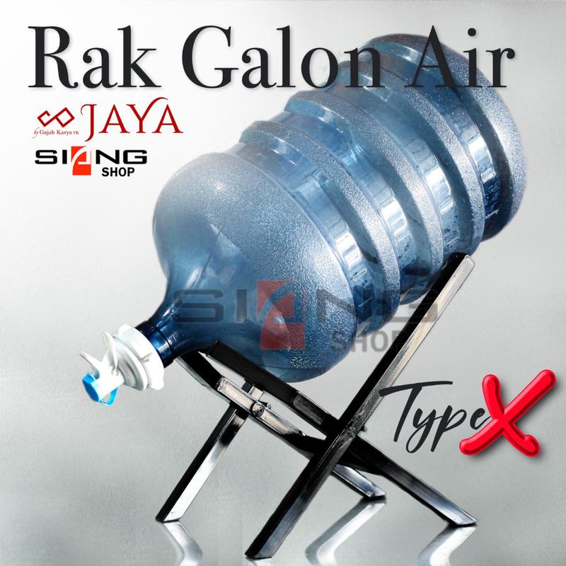 Rak Galon Type X Kran Air Minum Rack Aqua Set Penyangga Kaki - Shop ...