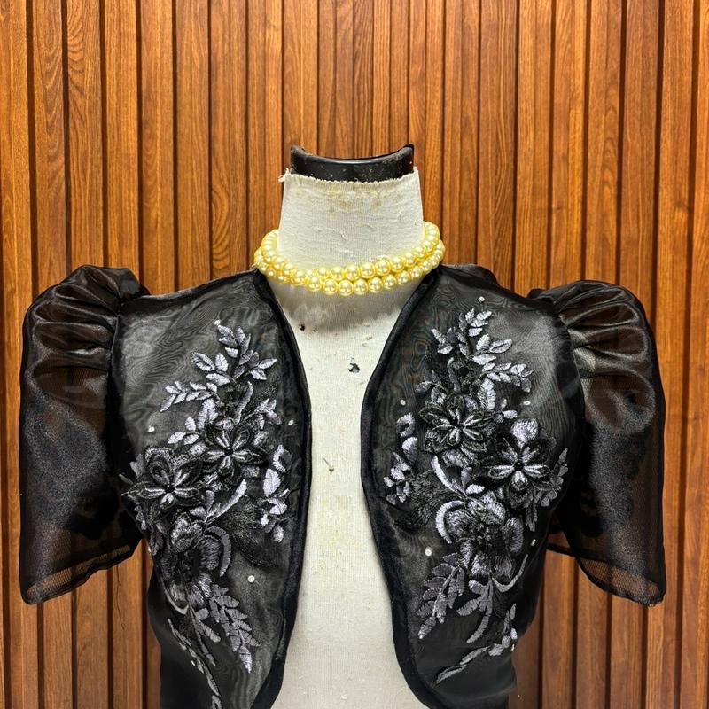 Elegant Bolero Black 3D patches New Design - TikTok Shop Philippines