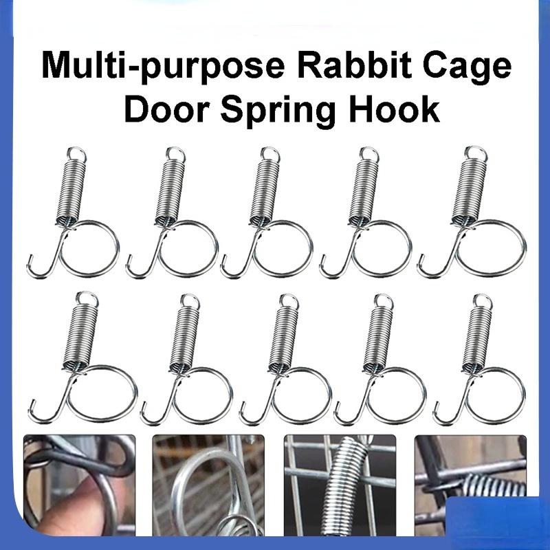 10PCS Door Cage Hook Spring Lock Multi-purpose Breeding Equipment ...