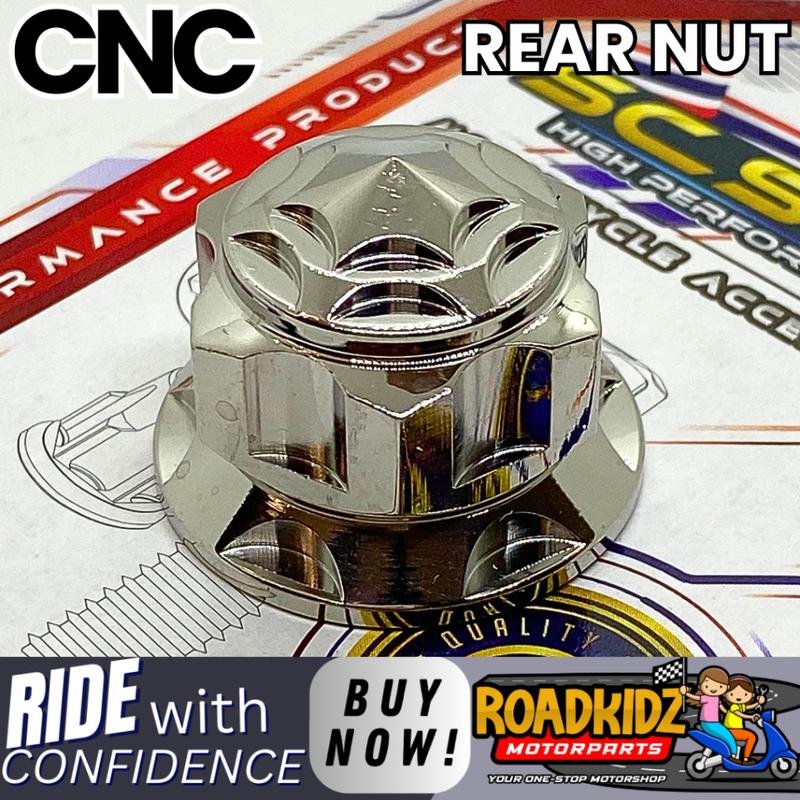 CNC Rear Nut for Yamaha NMAX/Click/Aerox/Mio Scooters - TikTok Shop ...