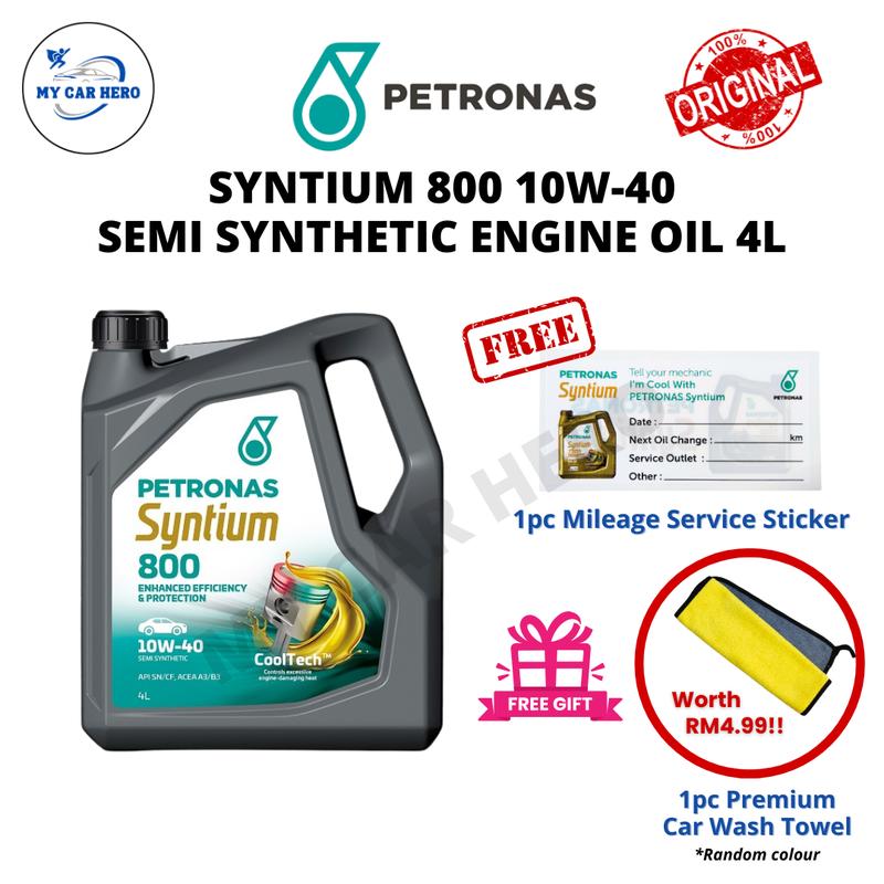 ORIGINAL Petronas Syntium 800 10W-40 (4L) Semi Synthetic Engine ...