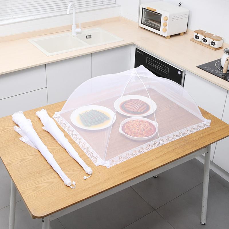 Foldable Food Mesh Cover Pop-Up Food Cover Foldable Food Net Umbrella ...
