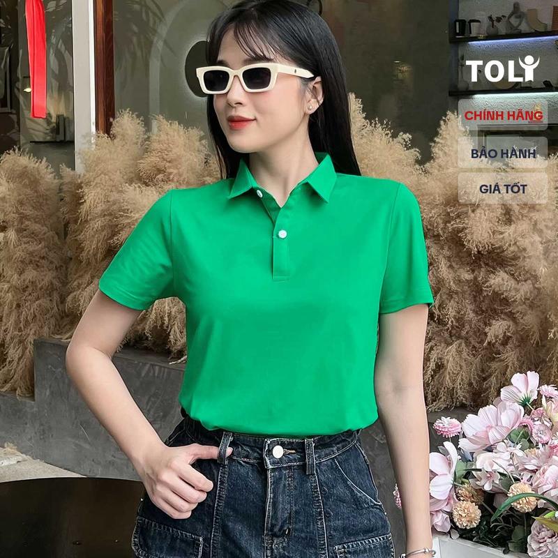 Áo Thun Polo Nữ TOLI Cotton Cổ Bẻ Thanh Lịch, Form Suông Vừa - TikTok ...