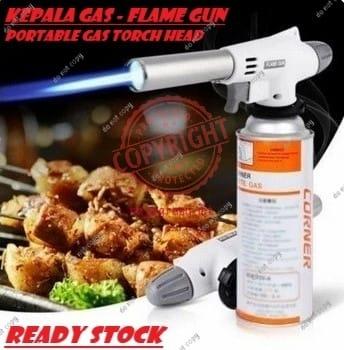 Flame Gun Pemantik Kepala Gas Portable Api Torch Masak - Shop | Tokopedia