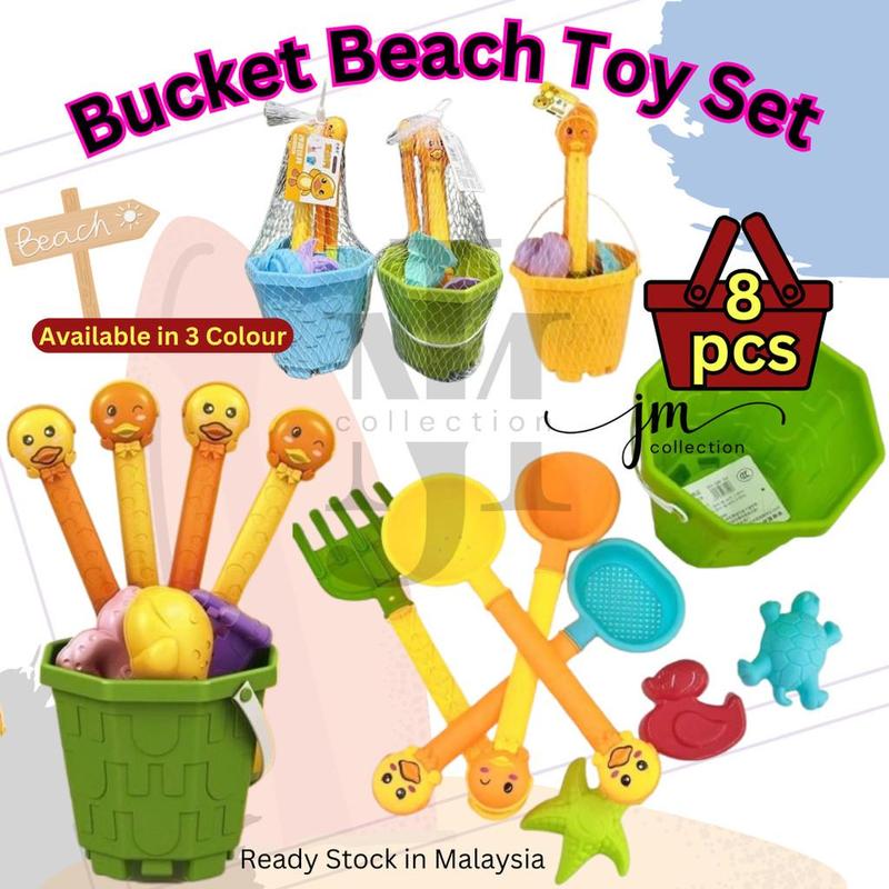 Mainan Pantai 8PCS Set Tong Pantai Mainan Anak Dengan Bentuk - TikTok ...