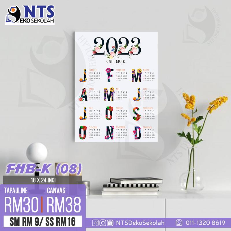 READY DESIGN FRAME KALENDAR AESTHETIC - CANVAS/TARPAULIN - TikTok Shop ...