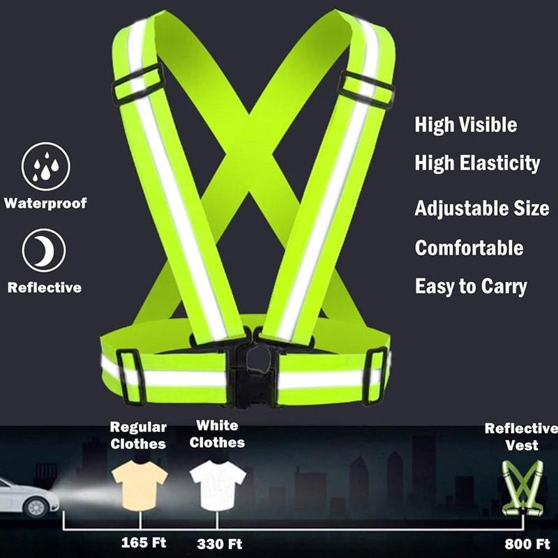 Garter Reflective Vest Highlight Reflective Straps Night Running ...