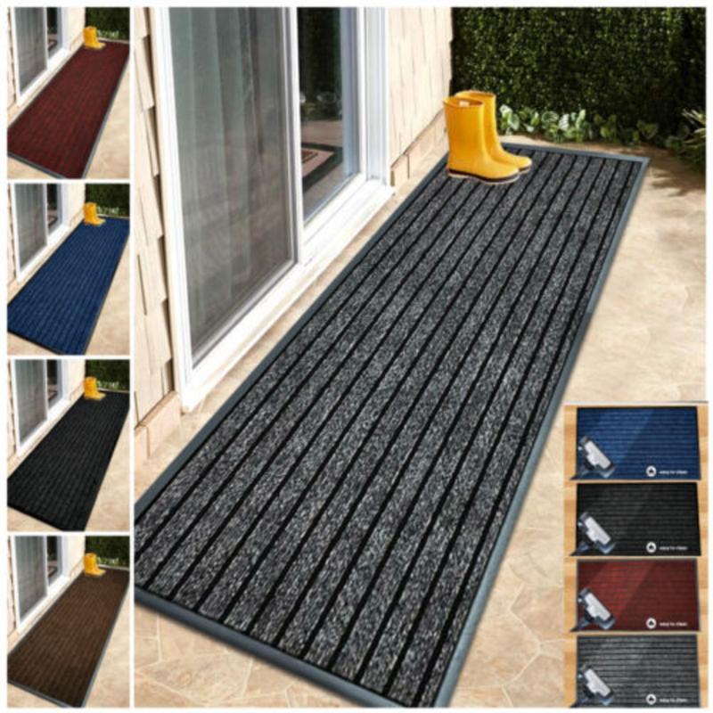 Striped Indoor Outdoor Washable Floor Door Mats Rubber Backe - TikTok ...