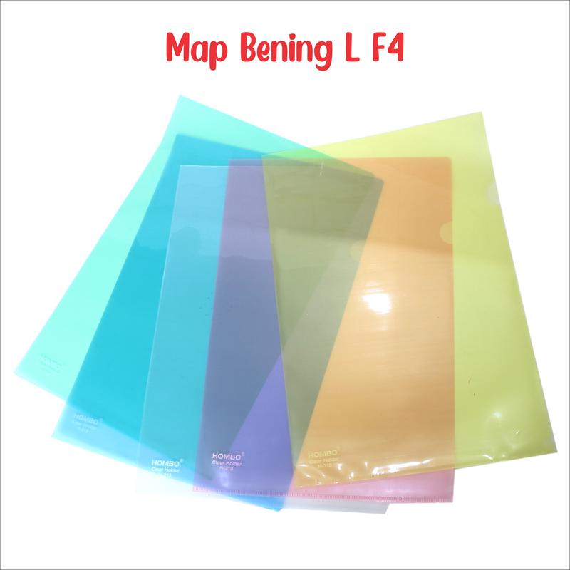Map Plastik / Map File / Map L Bening Full Color Ukuran F4 / PB EDUKASI ...