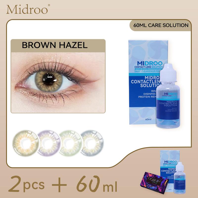 Midroo Taylor Contact Lens With Solution（60ml）Graded 0.00 Annually ...