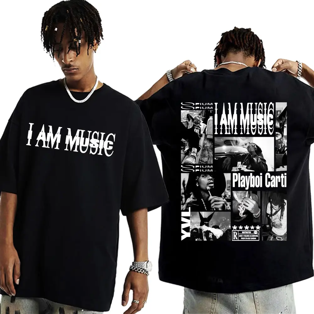 Camiseta de rapero Playboi Carti I AM MUSIC con Logo del álbum, ropa ...