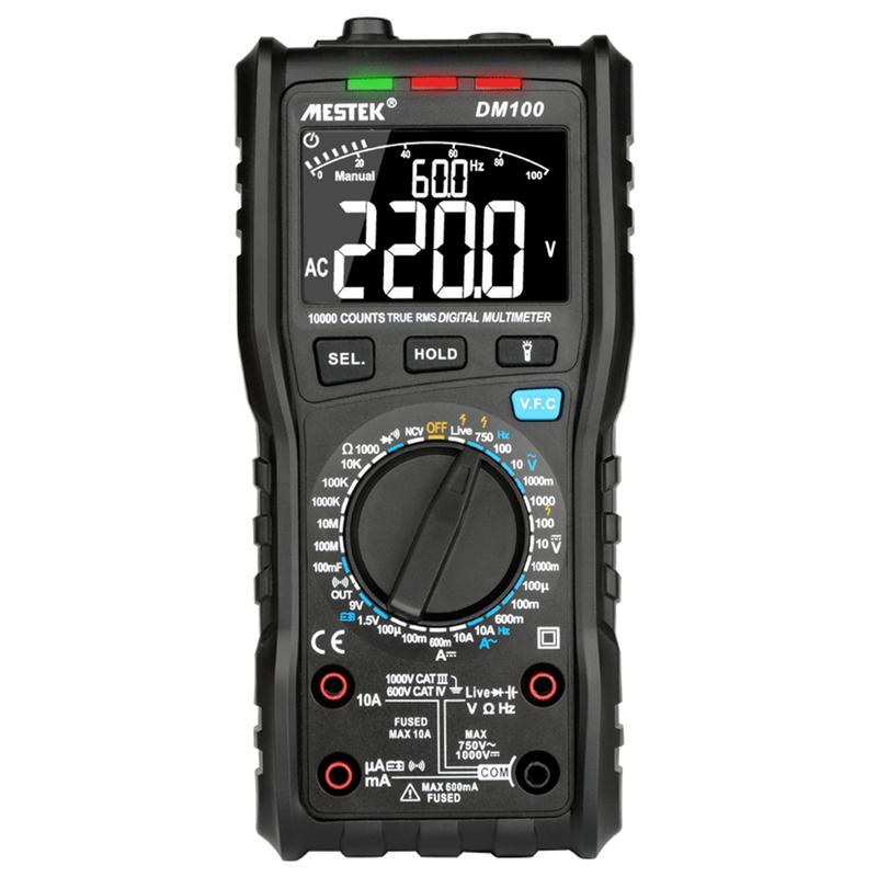 MESTEK 10000 Counts True RMS Multifunctional Digital Multimeter ...