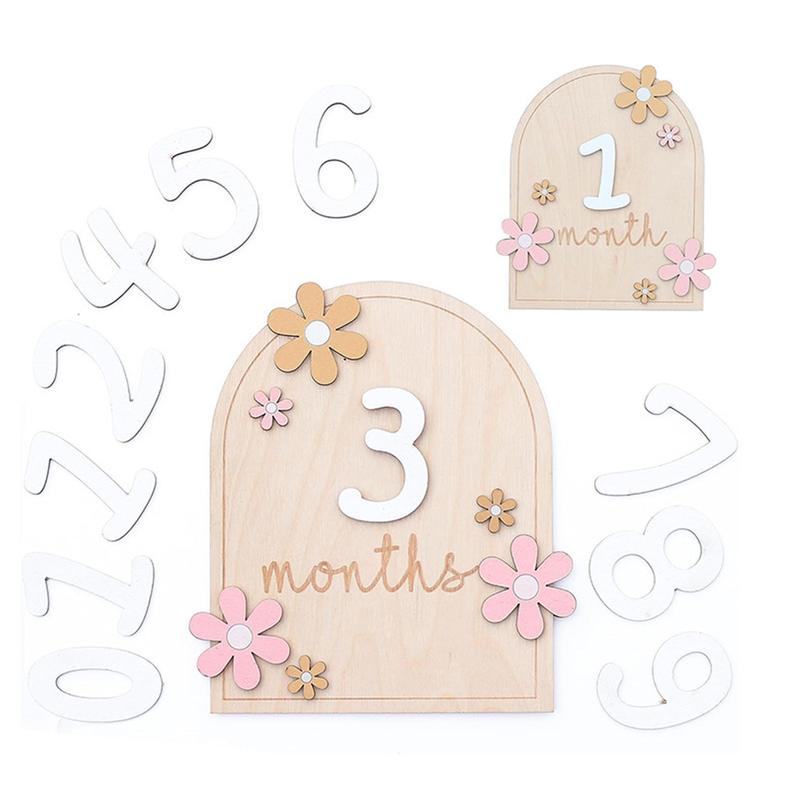 1 Set Baby Monthly Milestones Card Fine Workmanship Record Baby ...