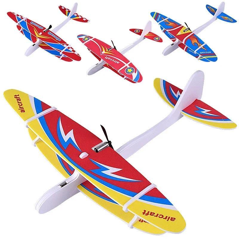 LED Foam Aircraft Toy Hand Throwing Flying Airplane Flight Electric ...