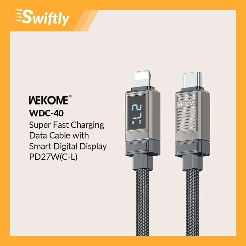 WEKOME WDC-40 Fast Charge Cable 27W (Black) - TikTok Shop Singapore