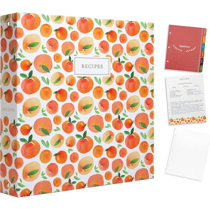 8.5" x 11" Sturdy 3 Ring Recipe Binder with Spill-Proof Clea - TikTok Shop